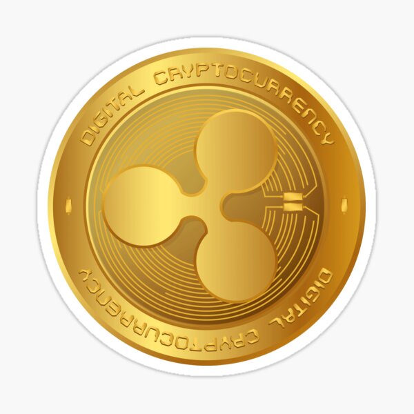 "XRP cryptocurrency - XRP LOGO" Sticker for Sale by karimhodo | Redbubble