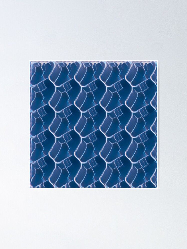 "Abstract Hexagon Pattern Scales" Poster for Sale by SexyParadox ...