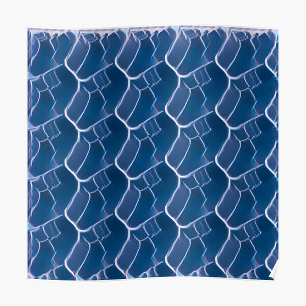 "Abstract Hexagon Pattern Scales" Poster for Sale by SexyParadox ...