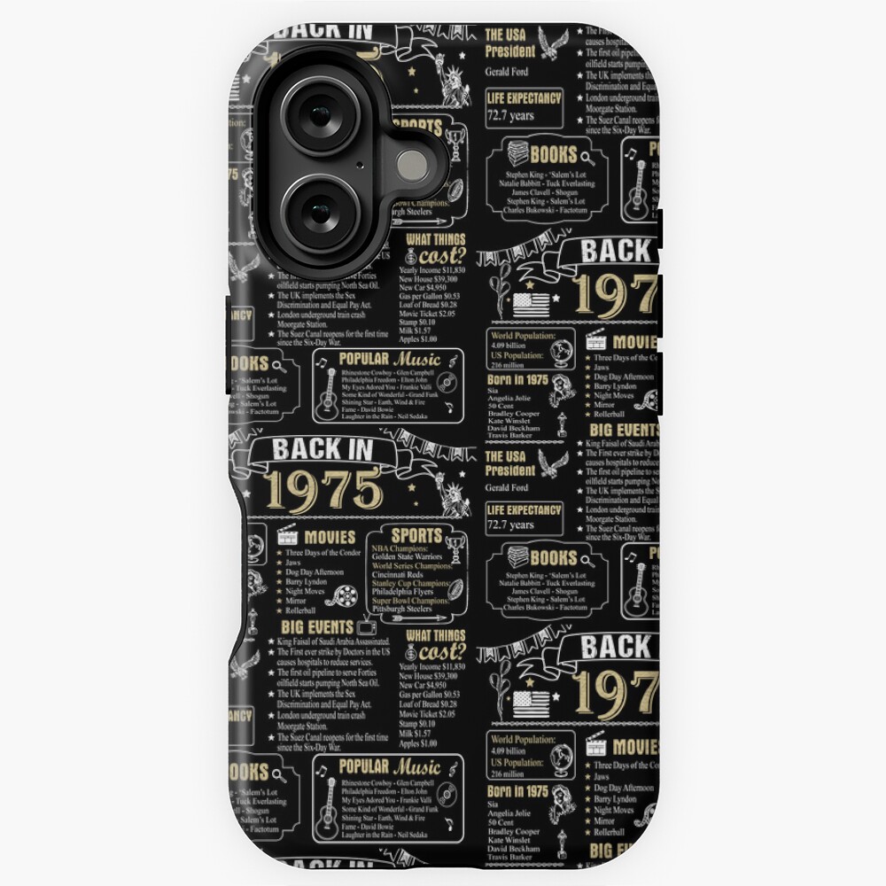 "Birthday Anniversary 1975 History Back in 1975" Photographic Print for Sale by ltllima | Redbubble