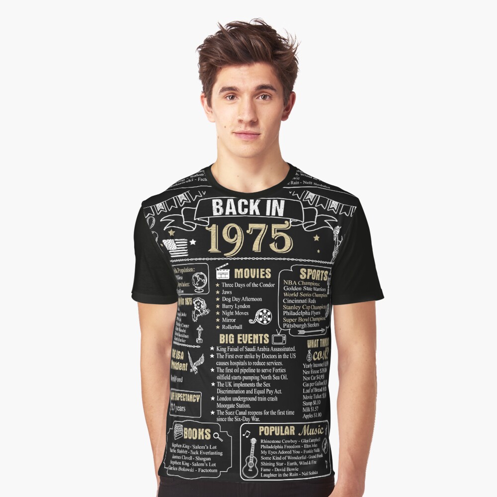 "Birthday Anniversary 1975 History Back in 1975" Photographic Print for Sale by ltllima | Redbubble