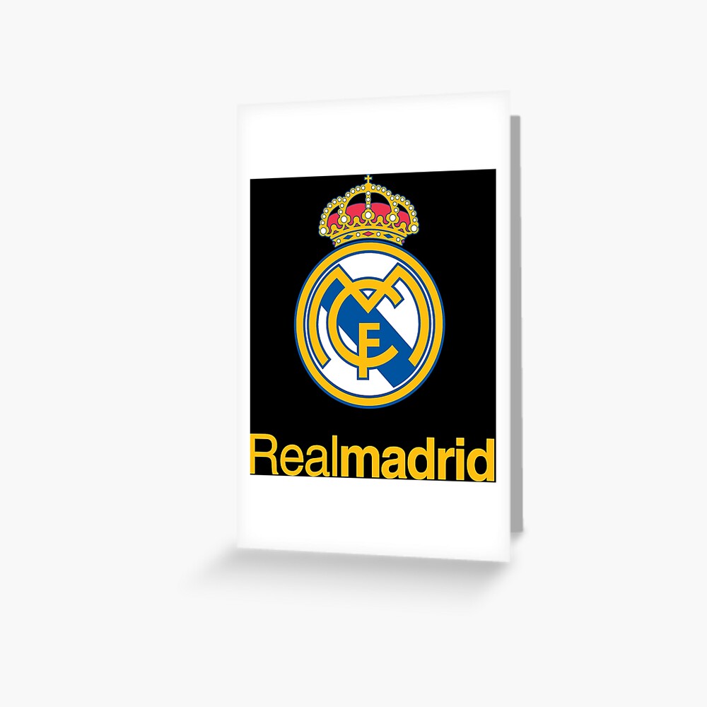 "REAL MADRID - LOGO" Greeting Card for Sale by RonyMuel44 | Redbubble