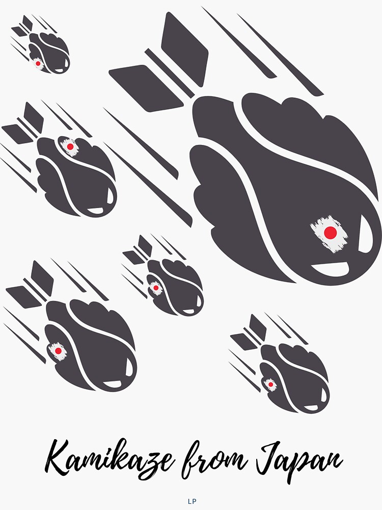 "Kamikaze" Sticker for Sale by JohnnyPhan-Art | Redbubble
