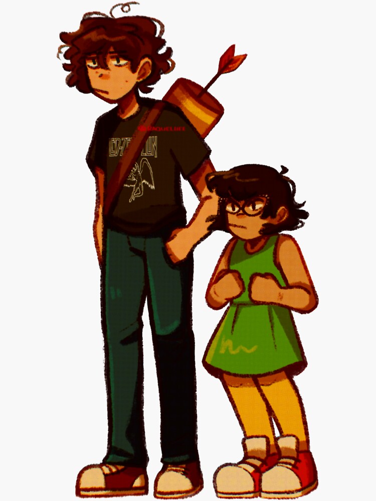 "Lester and Meg" Sticker for Sale by raqsysunshine | Redbubble