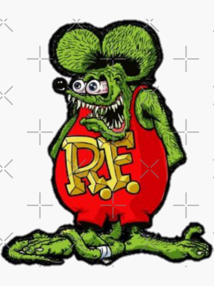 " Rat fink" Sticker for Sale by shop5start | Redbubble