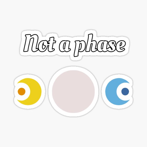 "Not A Phase AroAce Art" Sticker by RainGardens | Redbubble