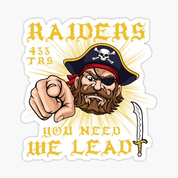 "433 TRS Raiders" Sticker for Sale by AimHighShop | Redbubble