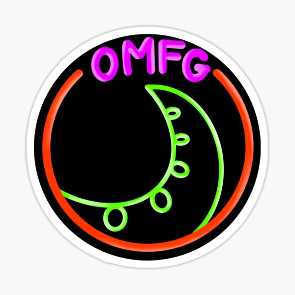 "OMFG Membership Logo" Sticker for Sale by Official-OMFG | Redbubble
