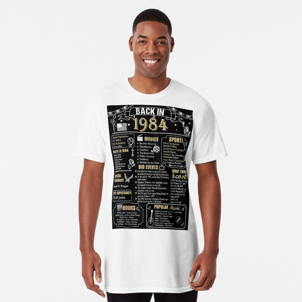 "Birthday Anniversary 1984 History Back in 1984" Canvas Print for Sale ...