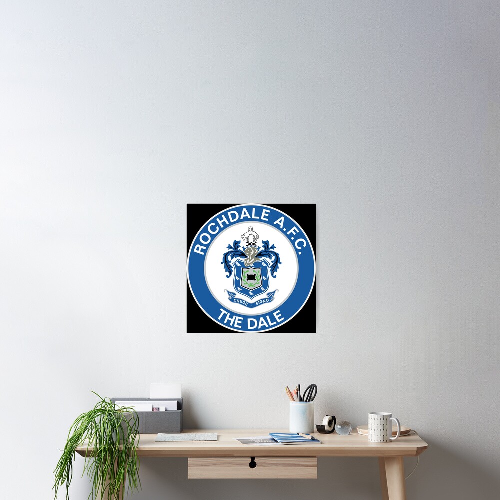 "Rochdale AFC - Logo" Poster for Sale by ErliBuen44 | Redbubble