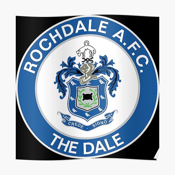 "Rochdale AFC - Logo" Poster for Sale by ErliBuen44 | Redbubble