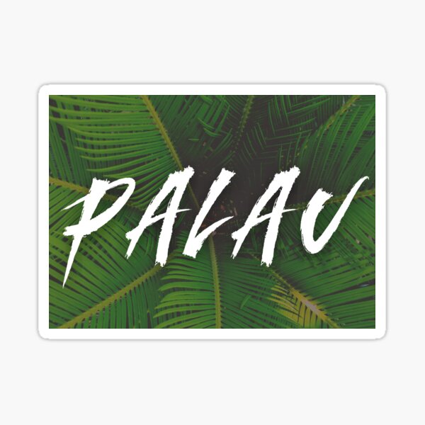 "Palau" Sticker for Sale by PolyMicroMela | Redbubble