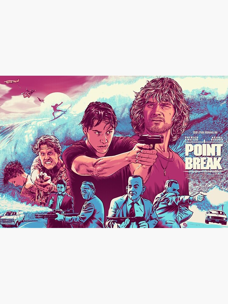 "POINT BREAK Poster" Sticker for Sale by mariaPjhonson | Redbubble