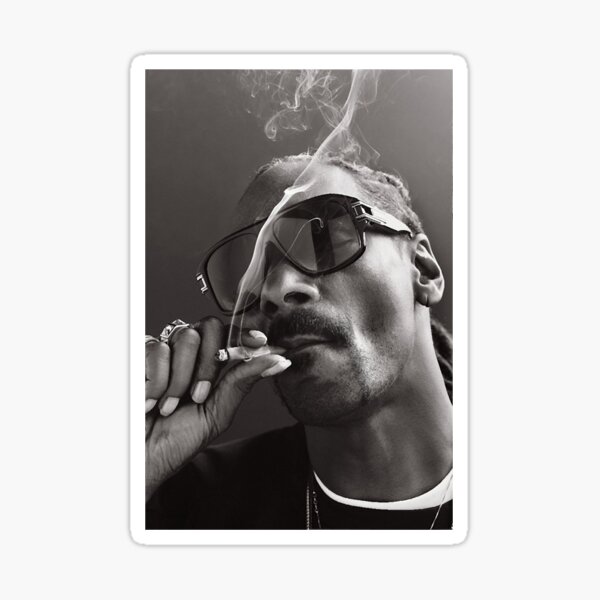 "Snoop Dogg smoking " Sticker for Sale by RANDALLSURLA | Redbubble