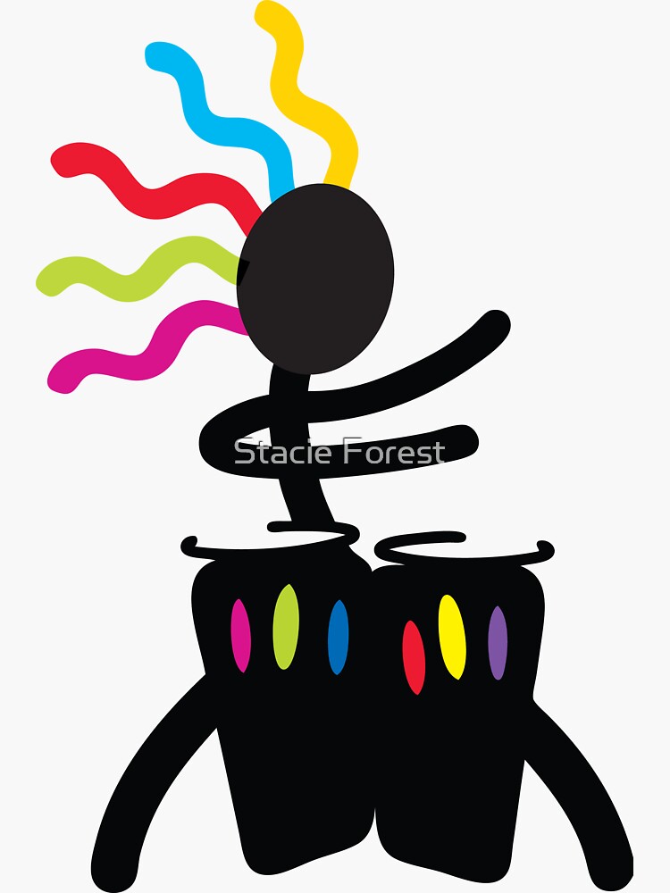 "Electric Conga" Sticker for Sale by sforest | Redbubble