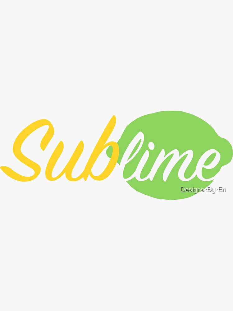 "Sublime" Sticker by Designs-By-En | Redbubble