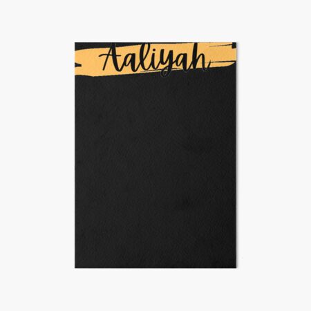 "Aaliyah Name Calligraphy Classi" Art Board Print for Sale by ...
