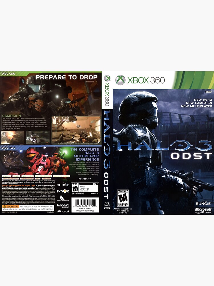"halo 3 odst cover" Sticker for Sale by TakiTeddy | Redbubble