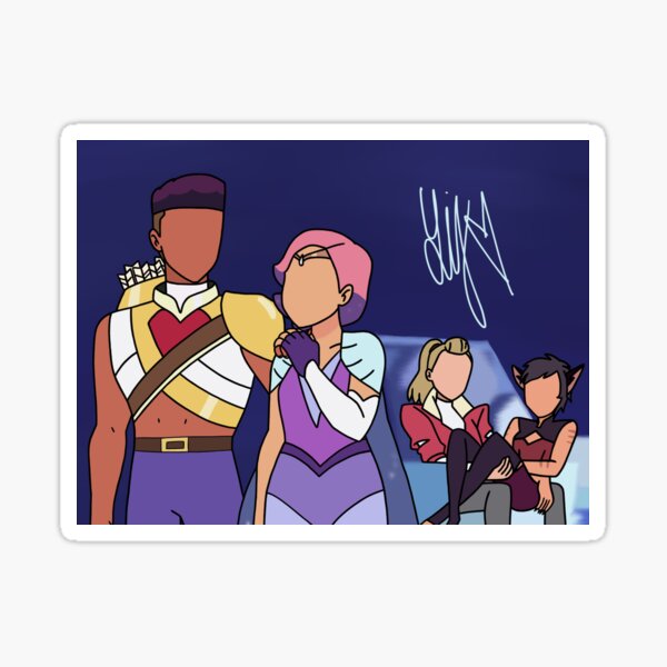"Best Friend Squad: Mara's Ship" Sticker for Sale by liz-bh | Redbubble