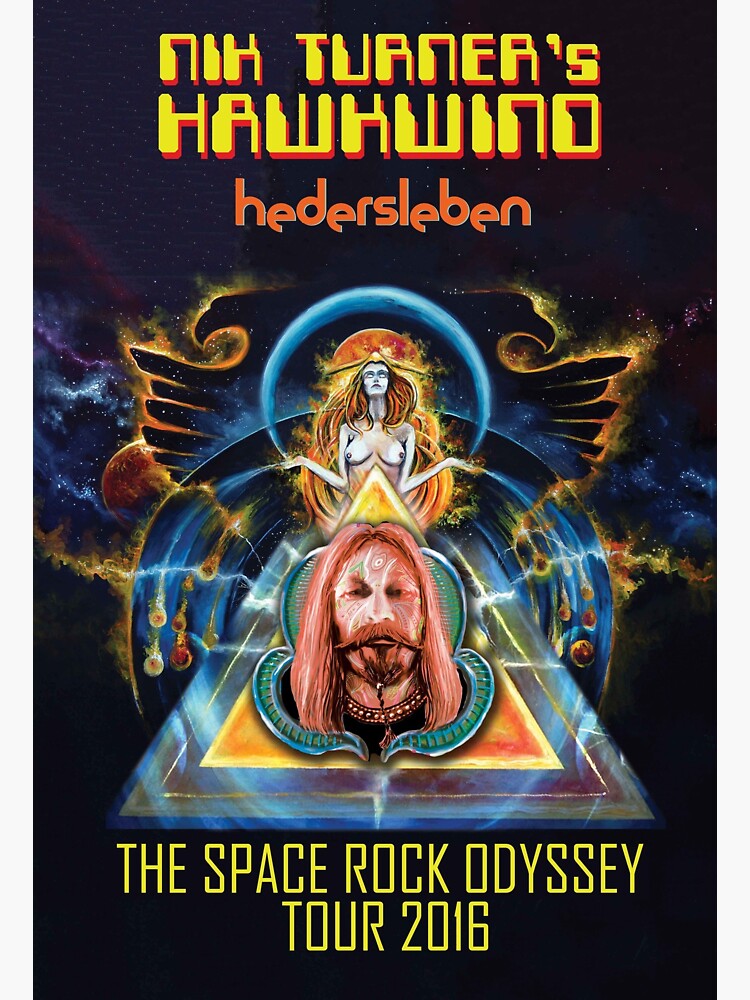 "Hawkwind Nik Turners The space rock odyssey tour " Sticker for Sale by ...