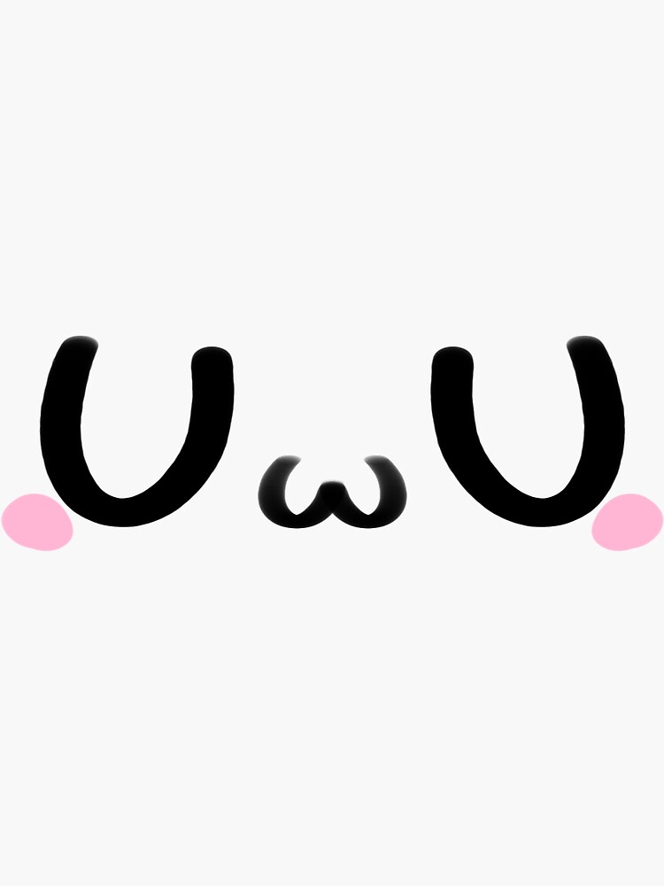 "UwU" Sticker for Sale by AbdoElsokkary | Redbubble