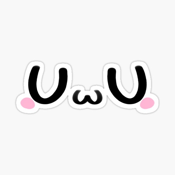 "UwU" Sticker for Sale by AbdoElsokkary | Redbubble
