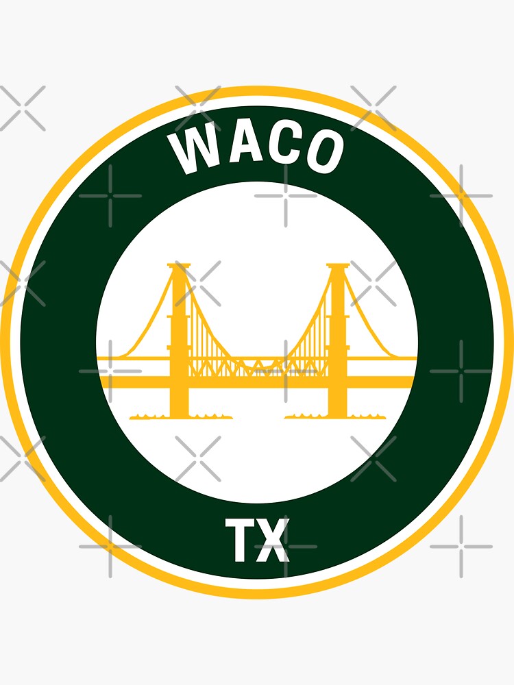 "Vintage Waco Texas" Sticker by fearcity | Redbubble