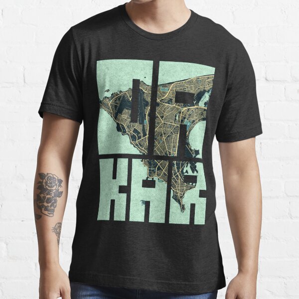 Dakar City Map Of Senegal Summer T Shirt For Sale By Demap