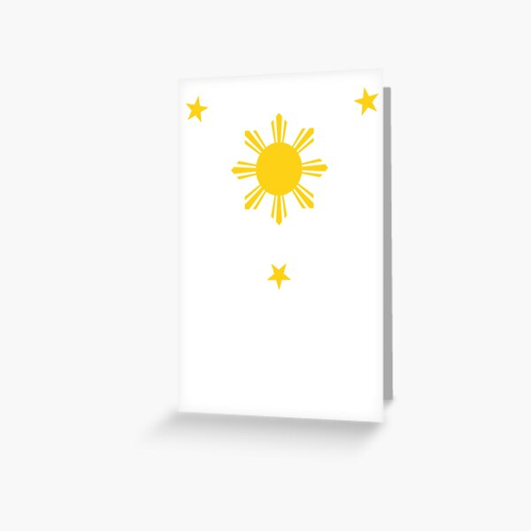 "Philippine Flag Stars Tee & Assorted Items" Greeting Card for Sale by ...