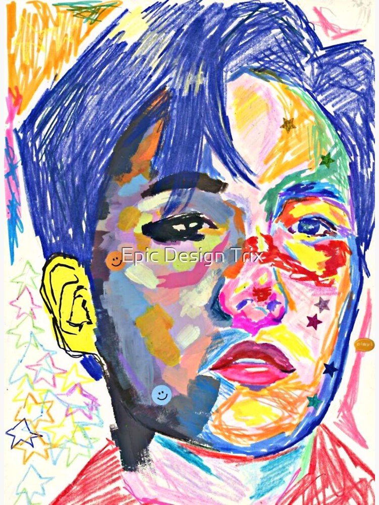 "BTS ABSTRACT ART DRAWING" Sticker for Sale by Karan103 | Redbubble