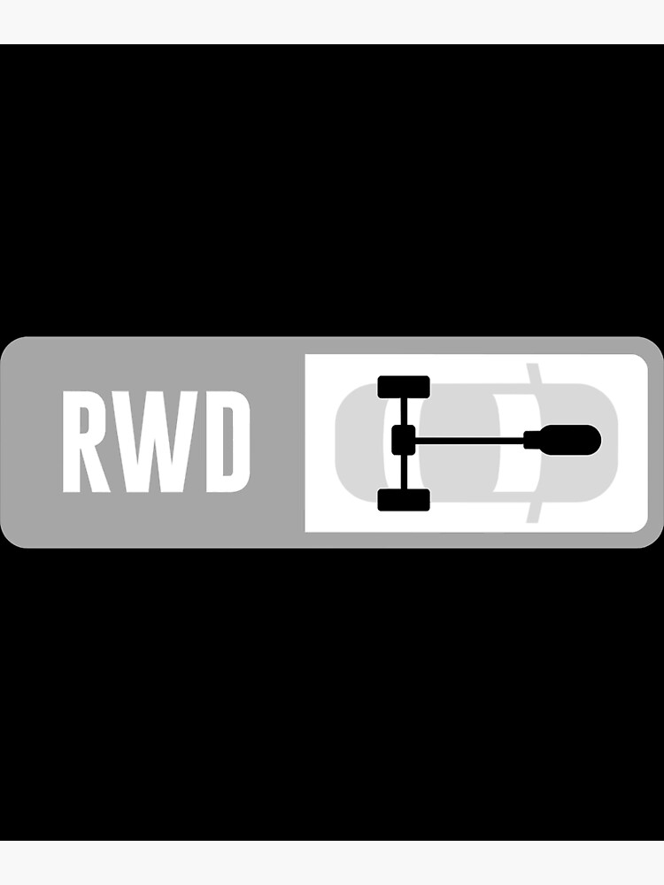 "Front Engine RWD - Forza Drive Train Sticker" Poster for Sale by ...