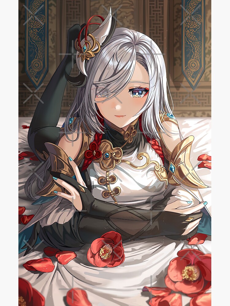 "Shenhe Cute Genshin Impact" Sticker by sasquachnime | Redbubble