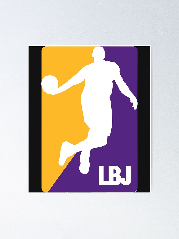 "LeBron James Lakers NBA Logo LBJ Dunk " Poster for Sale by ...