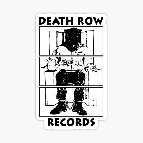 "Death Row Records 3 Panels" Sticker for Sale by RyszardPawlak | Redbubble