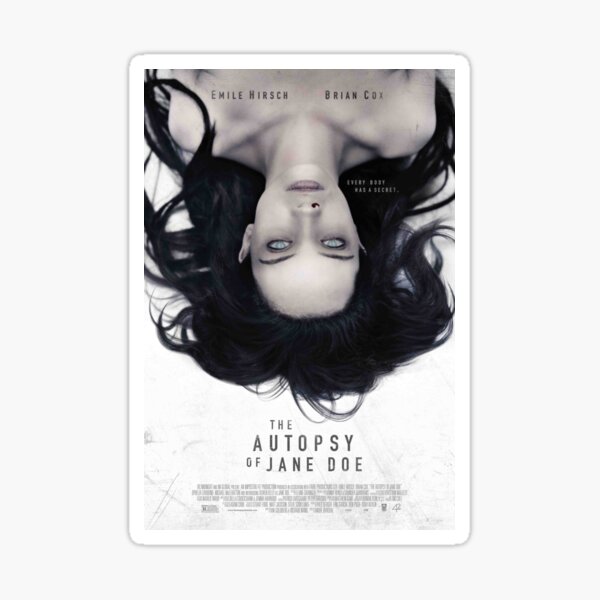 "The Autopsy of Jane Doe" Sticker for Sale by xarolgerduna | Redbubble