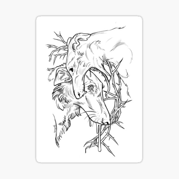 "Hunger" Sticker for Sale by Morrigan-3 | Redbubble