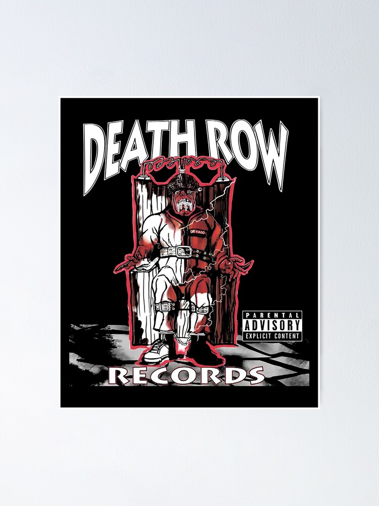 "Death Row Records Coloring" Poster for Sale by RyszardPawlak | Redbubble
