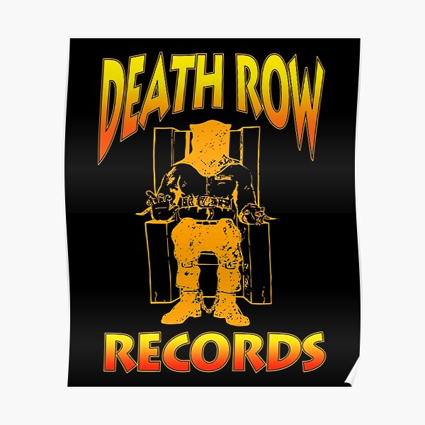 "death row records gradient design" Poster for Sale by RyszardPawlak ...