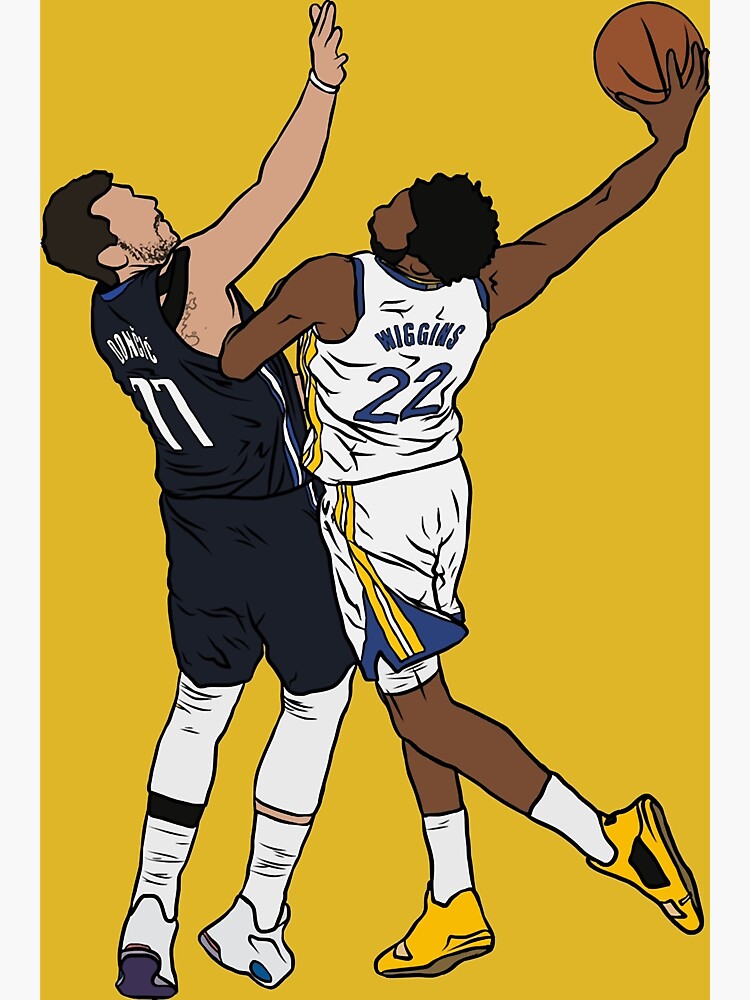 "Andrew Wiggins dunk sur Luka Doncic " Sticker for Sale by Audrey261220 ...