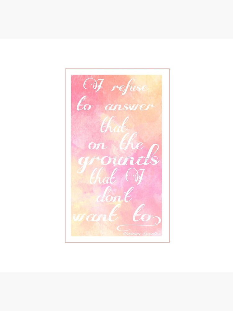 "I Refuse to Answer" Art Print for Sale by SmileySmith | Redbubble