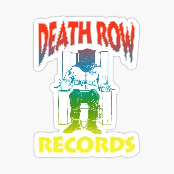"Death Row Records with Gradient Color" Sticker for Sale by ...