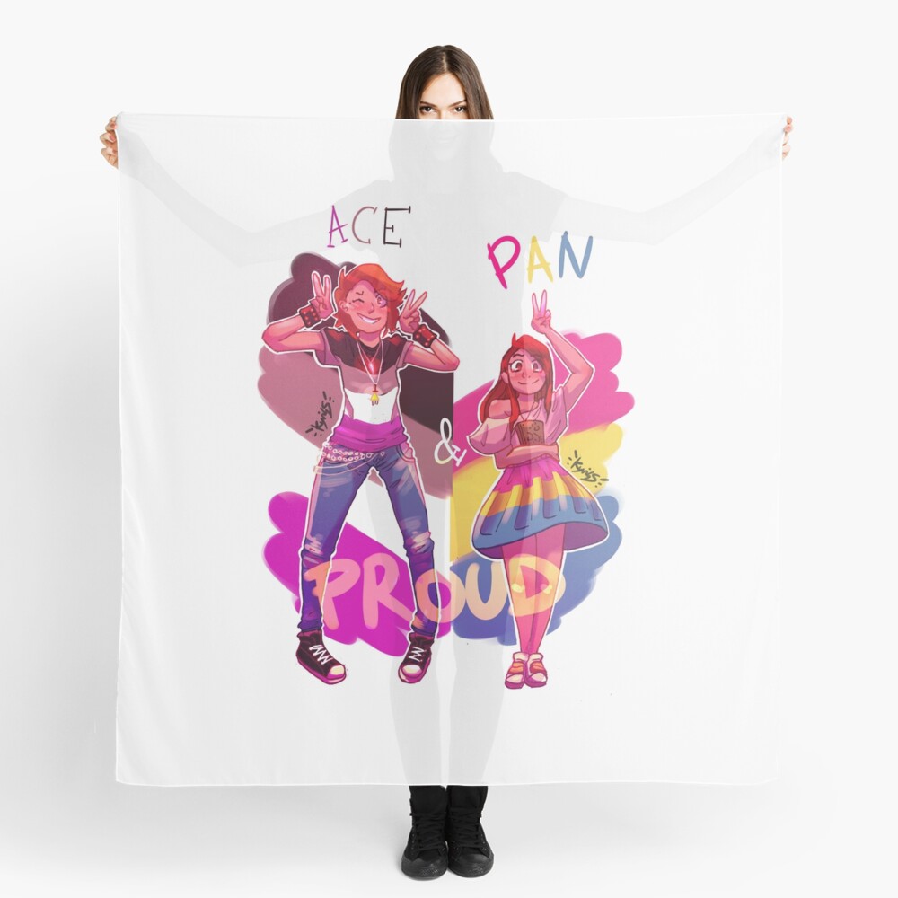 "Ace/Pan & Proud" Scarf for Sale by Kyri45 | Redbubble