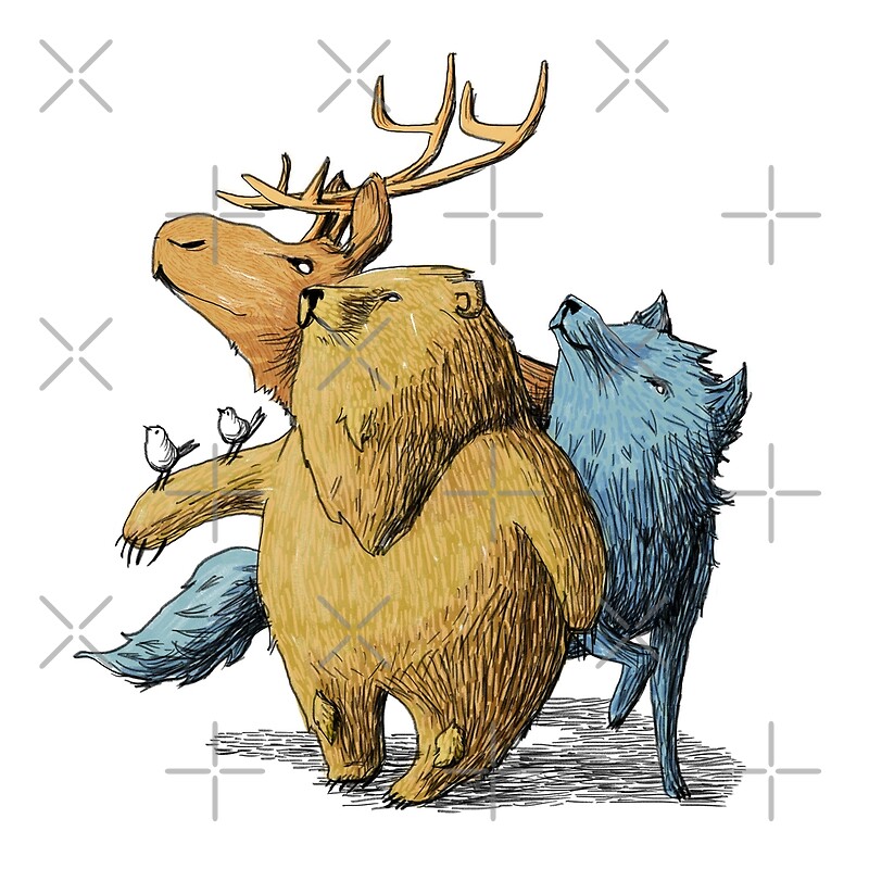 "Five friends" by Charlie Pringle | Redbubble