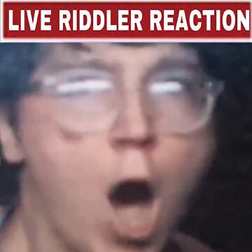 "Live Riddler reaction" Sticker for Sale by TheLaud | Redbubble