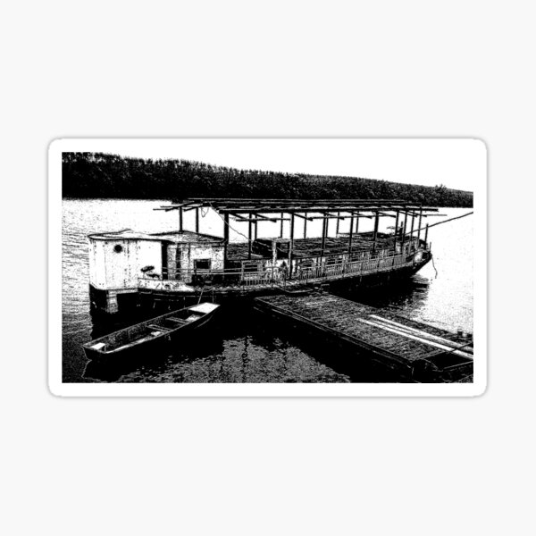 "A river Sava...Belgrade-Serbia..." Sticker by kreativnostbudi | Redbubble