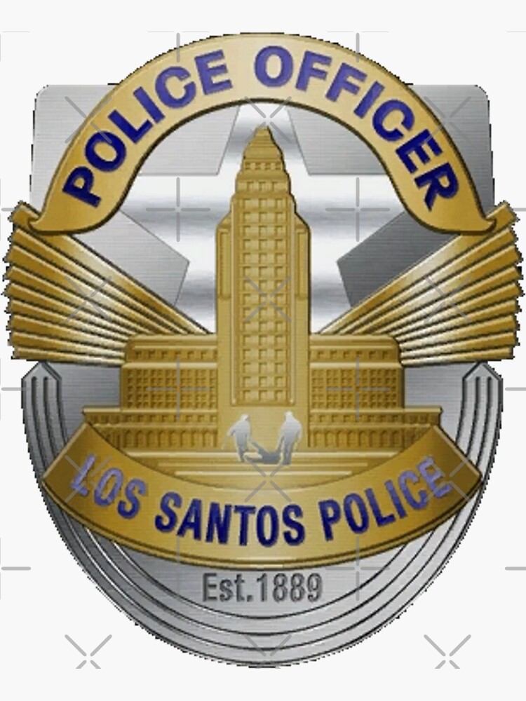 "LSPD (Grand Theft Auto V)" Sticker for Sale by Ent-Clothing | Redbubble