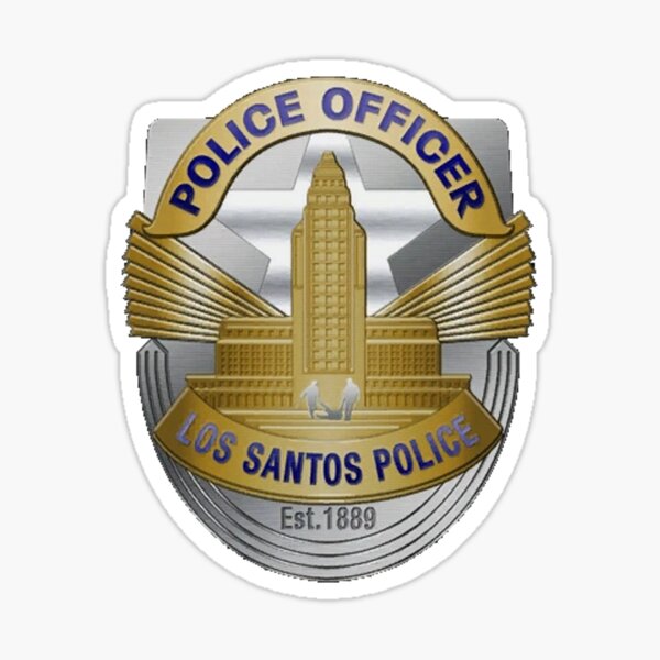 "LSPD (Grand Theft Auto V)" Sticker for Sale by Ent-Clothing | Redbubble