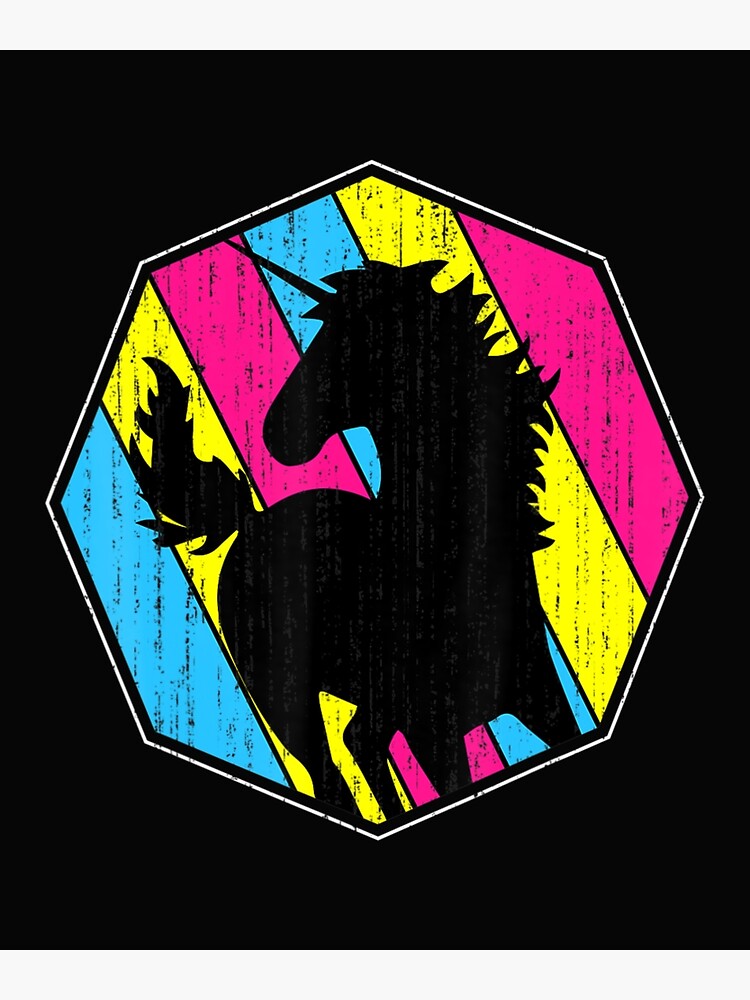 Lgbt Unicorn Pansexuality Pride Flag Lgbt Equality Pansexual Poster