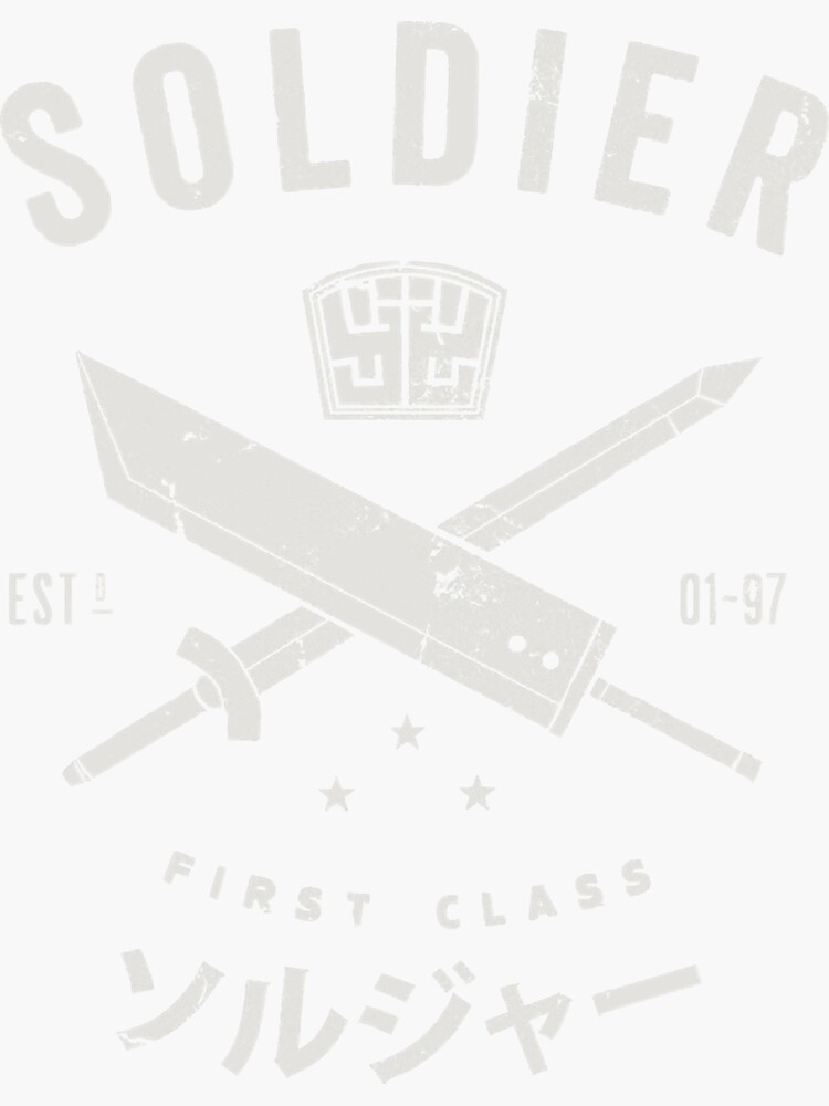 "SOLDIER first Class" Sticker for Sale by JANISOSTMAN | Redbubble