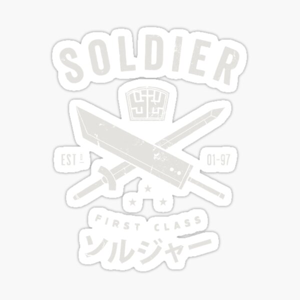 "SOLDIER first Class" Sticker for Sale by JANISOSTMAN | Redbubble